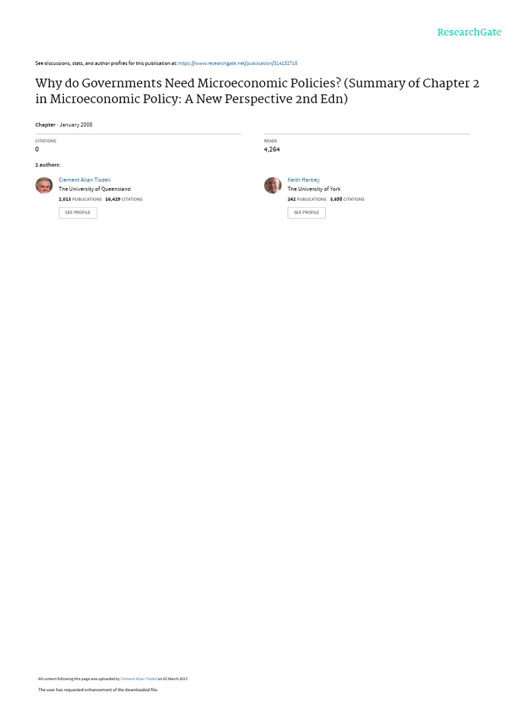 MicroeconomicPolicy ANewPerspective - SummaryChapter2 | PDF | Pareto ...