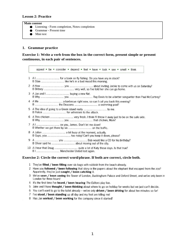 Lesson 2 - Practice - Docx S | PDF