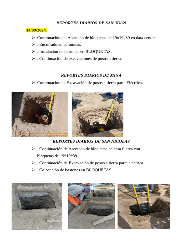 Reportes Diarios de San Juan | PDF