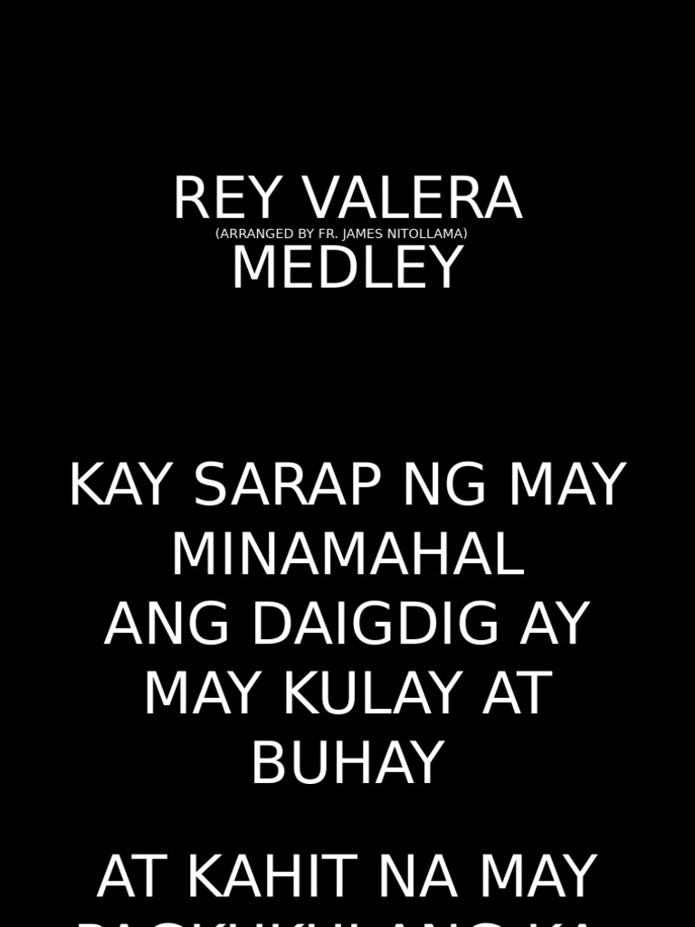 Rey Valera Medley (Final) | PDF