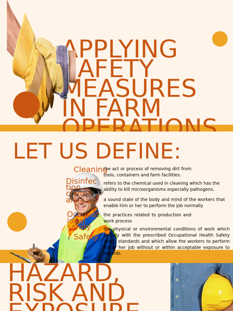 Farm Safety Measures and PPE Guide | PDF | Occupational Safety And ...