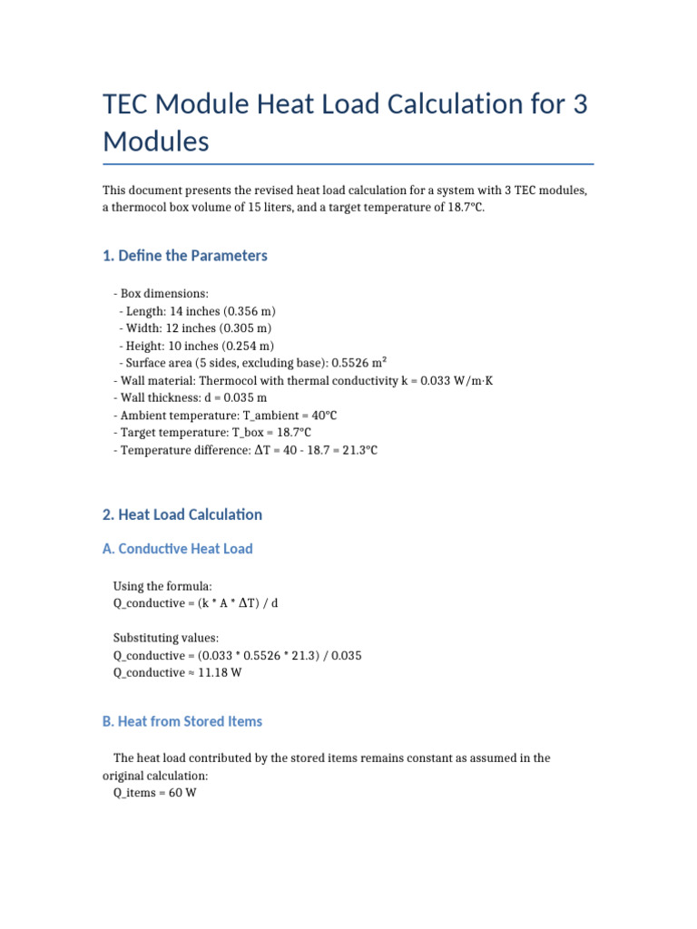 Load Calculation | PDF