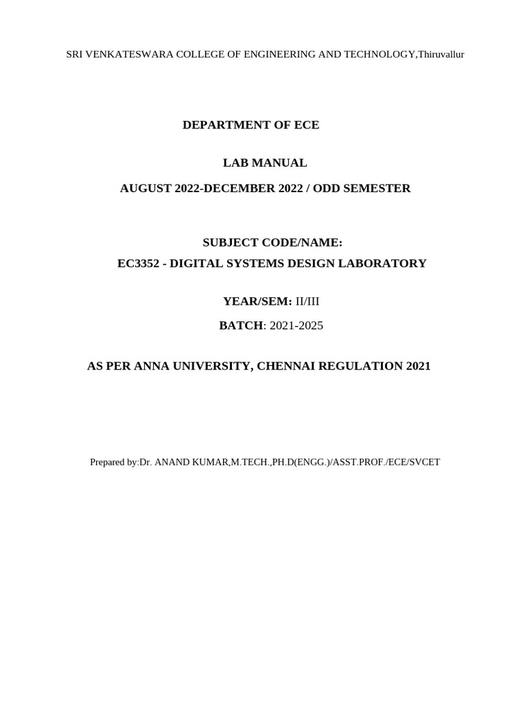 RECORD DSD Lab | PDF | Logic Gate | Electrical Circuits