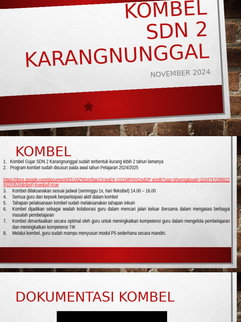 Praktik Baik Kombel SDN 2 Karangnunggal | PDF