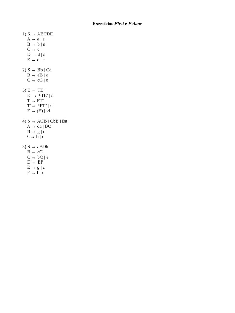 Exerc First Follow | PDF