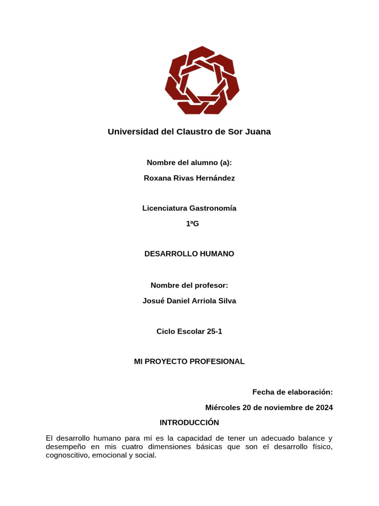 Proyecto Profesional en Gastronomía | PDF | Las emociones | Adultos