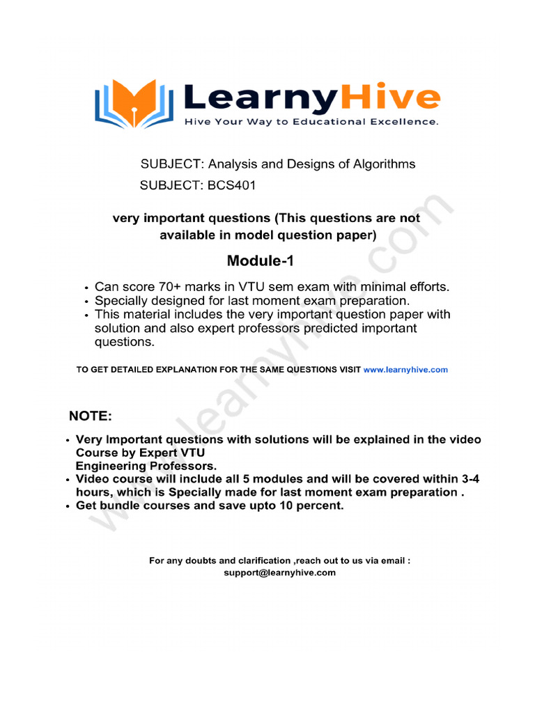 Module 1 Very Important Questionsthis Questions Are Not Available in ...