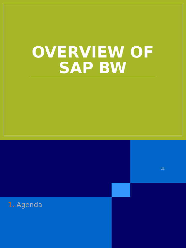 BW Training 1overview of SAP BW | PDF | Data Warehouse | Information Retrieval