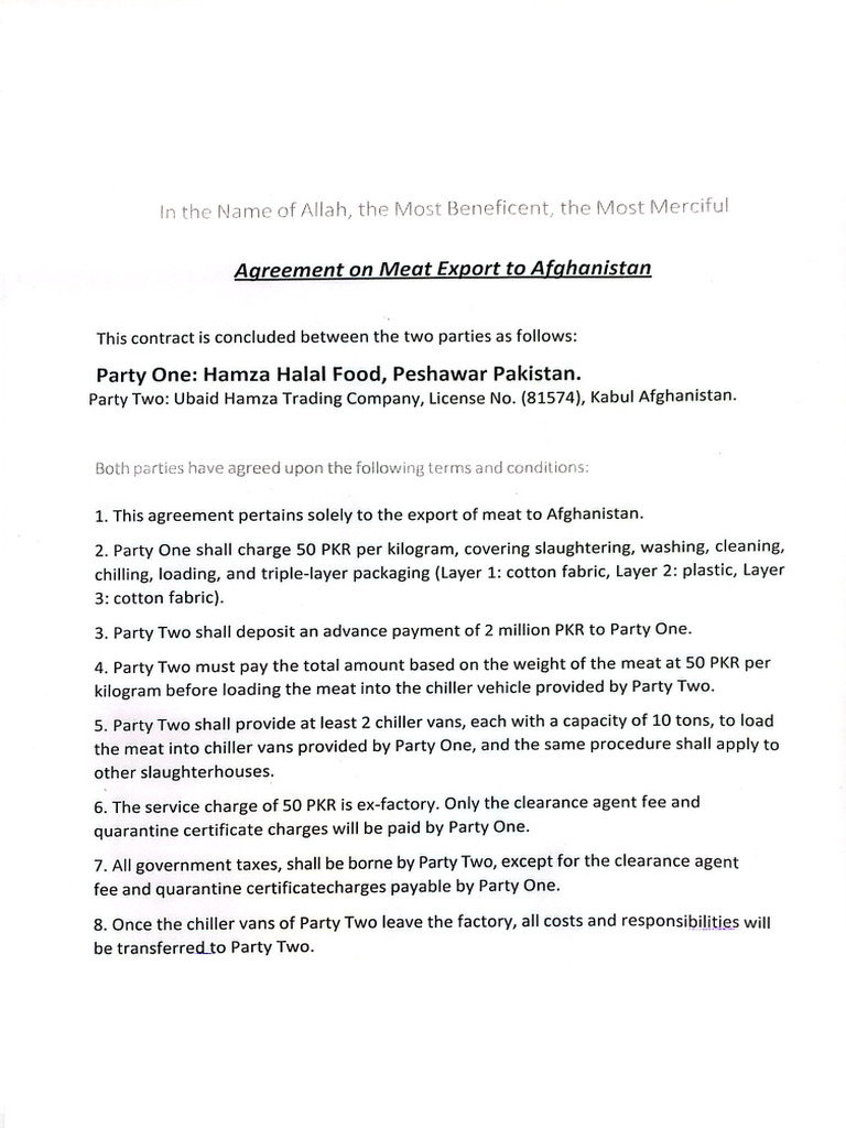 Revised Agreement | PDF