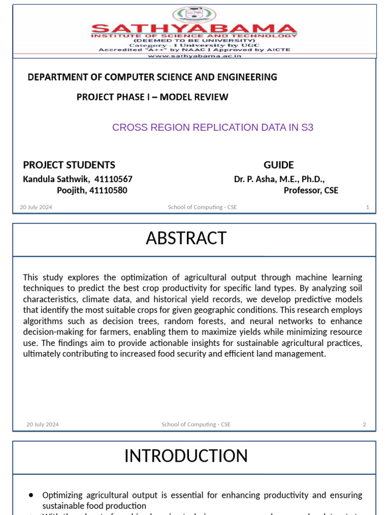 Project Students Guide | PDF | Machine Learning | Agriculture
