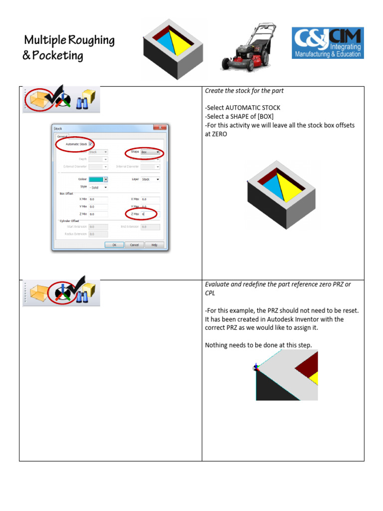 3 Multiple Roughing and Pocketing | PDF | Machining | 3 D Computer Graphics