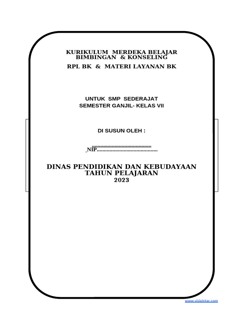 Modul Ajar Bimbingan Konseling SMP Kelas 7 Kurikulum Merdeka | PDF ...