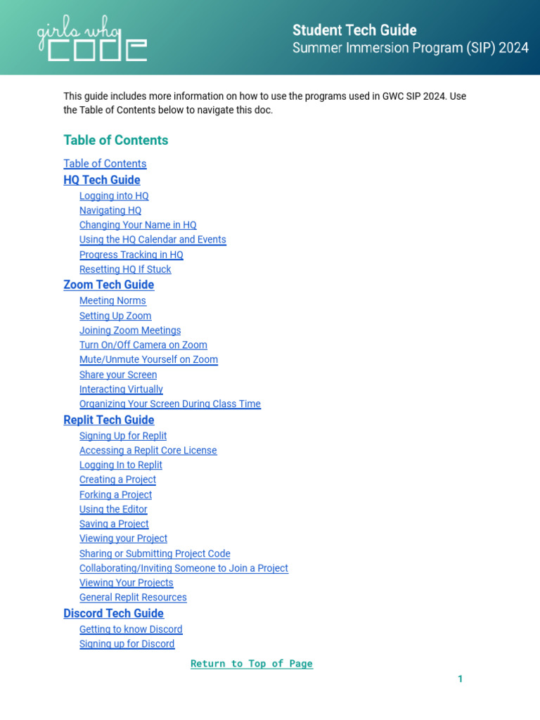 SIP 2024 Student Tech Guide | PDF | Artificial Intelligence ...