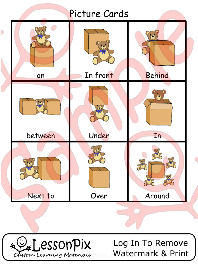 Prepositions+With+Teddy+Bear Material 13775443 | PDF