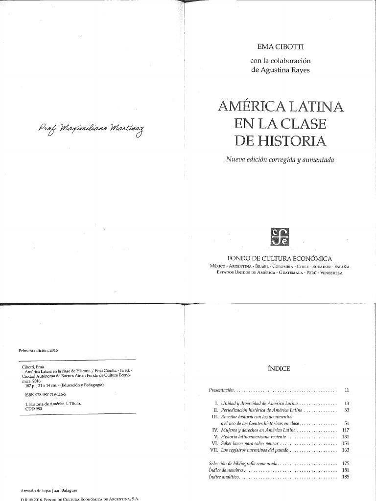 4) - CIBOTTI - America Latina en La Clase de Historia | PDF
