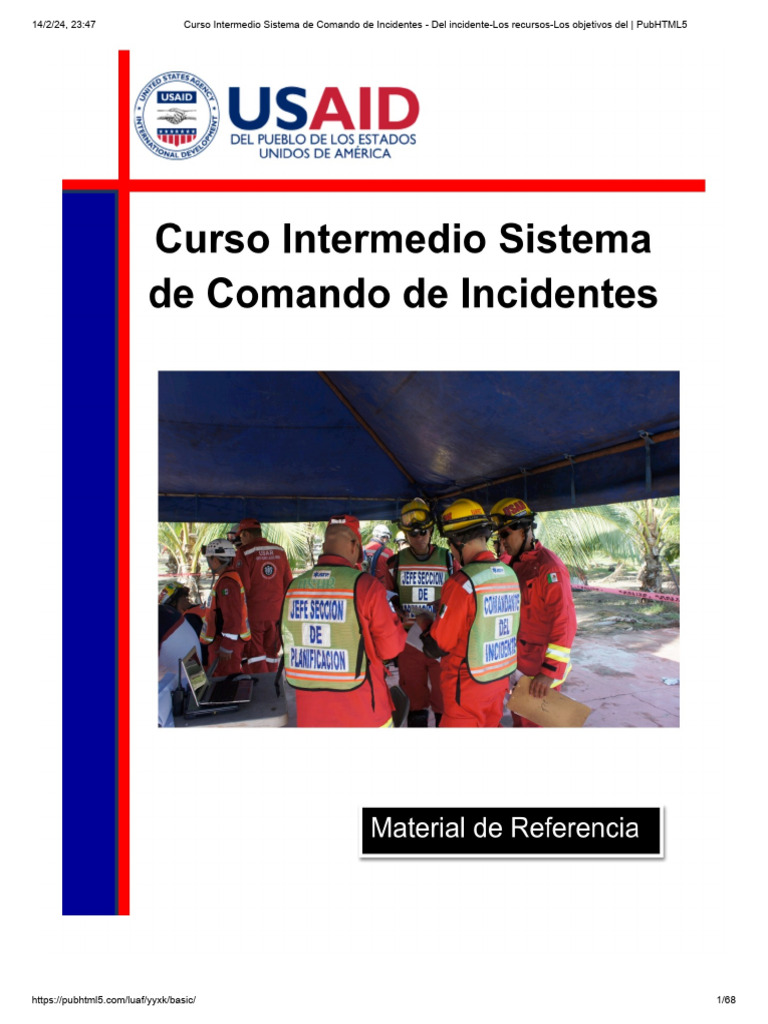 Curso Intermedio Sistema de Comando de Incidentes - Del Incidente-Los ...