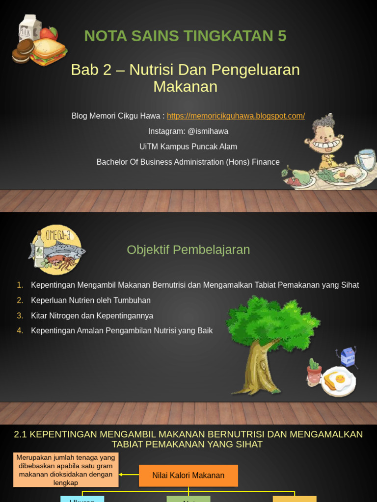 Nota Sains Tingkatan 5 Bab 2 Nutrisi Dan | PDF