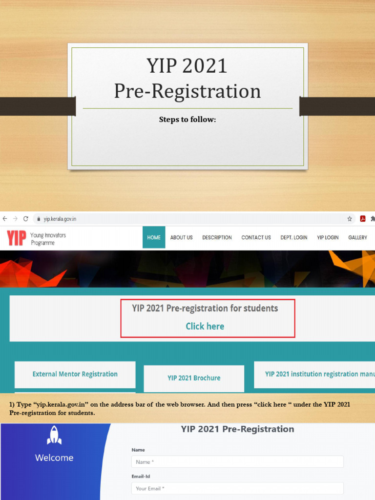 YIP 2021 Pre-Registration Guide | PDF | Career & Growth | Business
