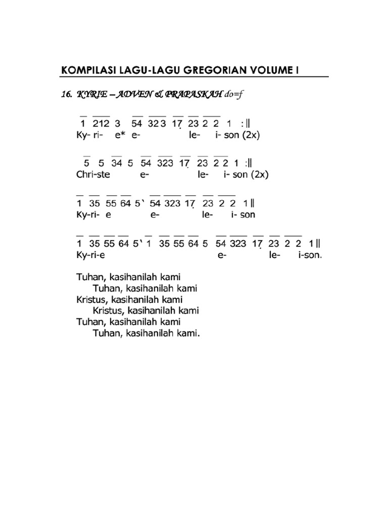 Ordinarium Masa Advent | PDF