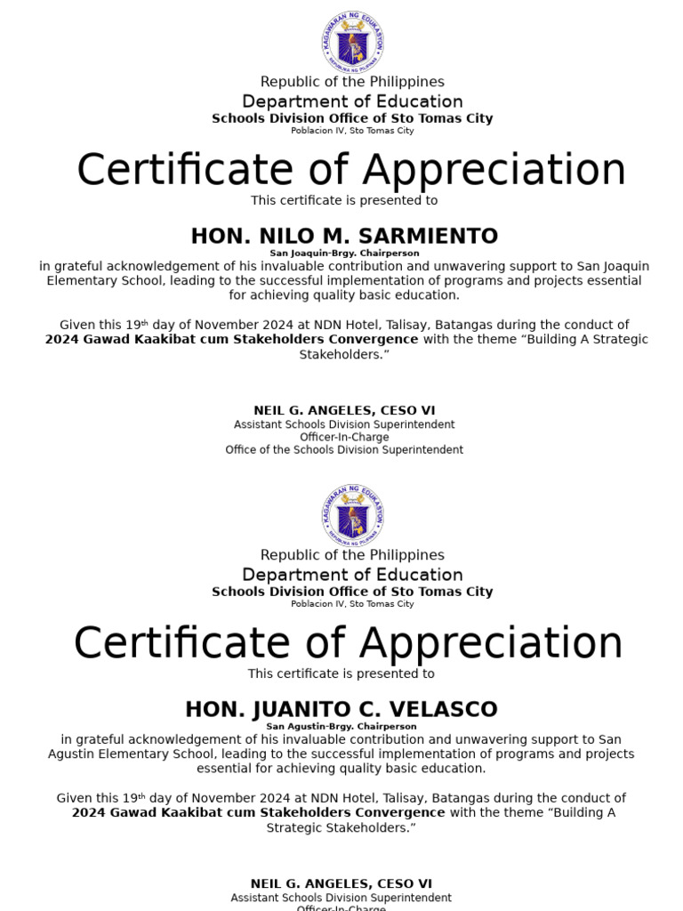 Certificates - Templates | PDF | Government | Public Administration