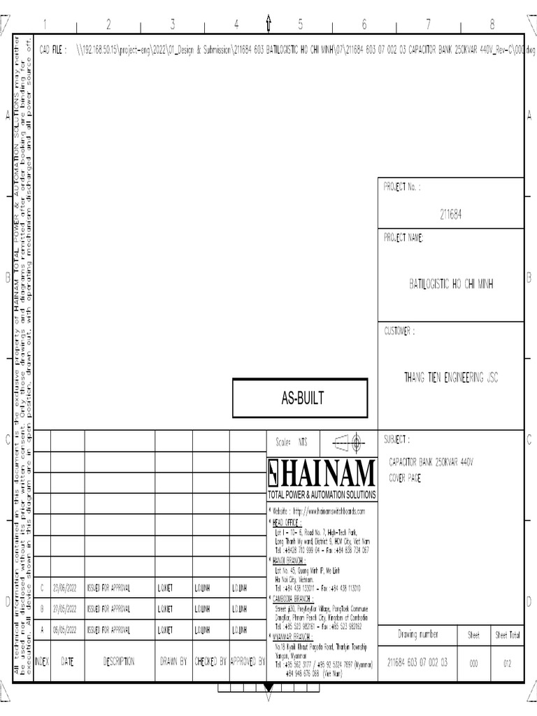 603 07 002 03 Capacitor Bank 250kvar 440V | PDF | Capacitor | Computer ...