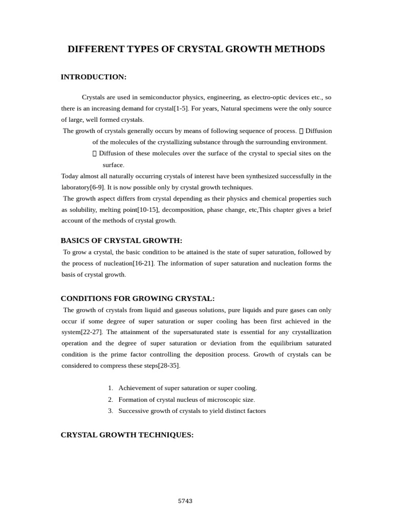 Crystal Growth Techniques Guide | PDF | Crystallization | Crystal