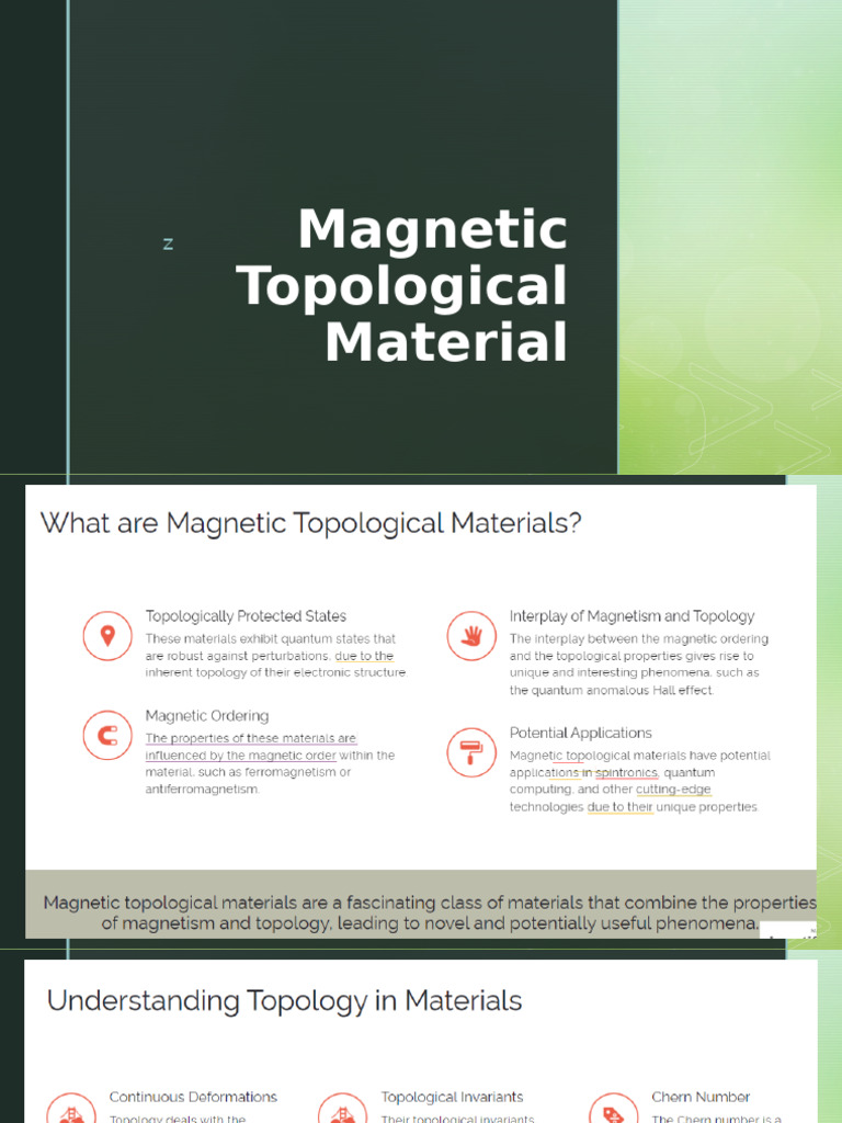 Magnetic Topological Material | PDF