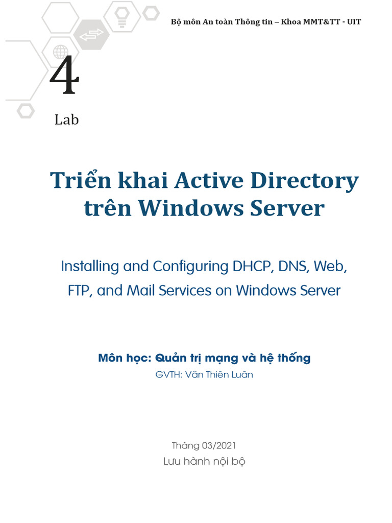 Lab 4 - Installing and Configuring DHCP, DNS, WEB, FTP, MAIL Services ... Lab 4 - Installing and Configuring DHCP, DNS, WEB, FTP, MAIL Services ...
