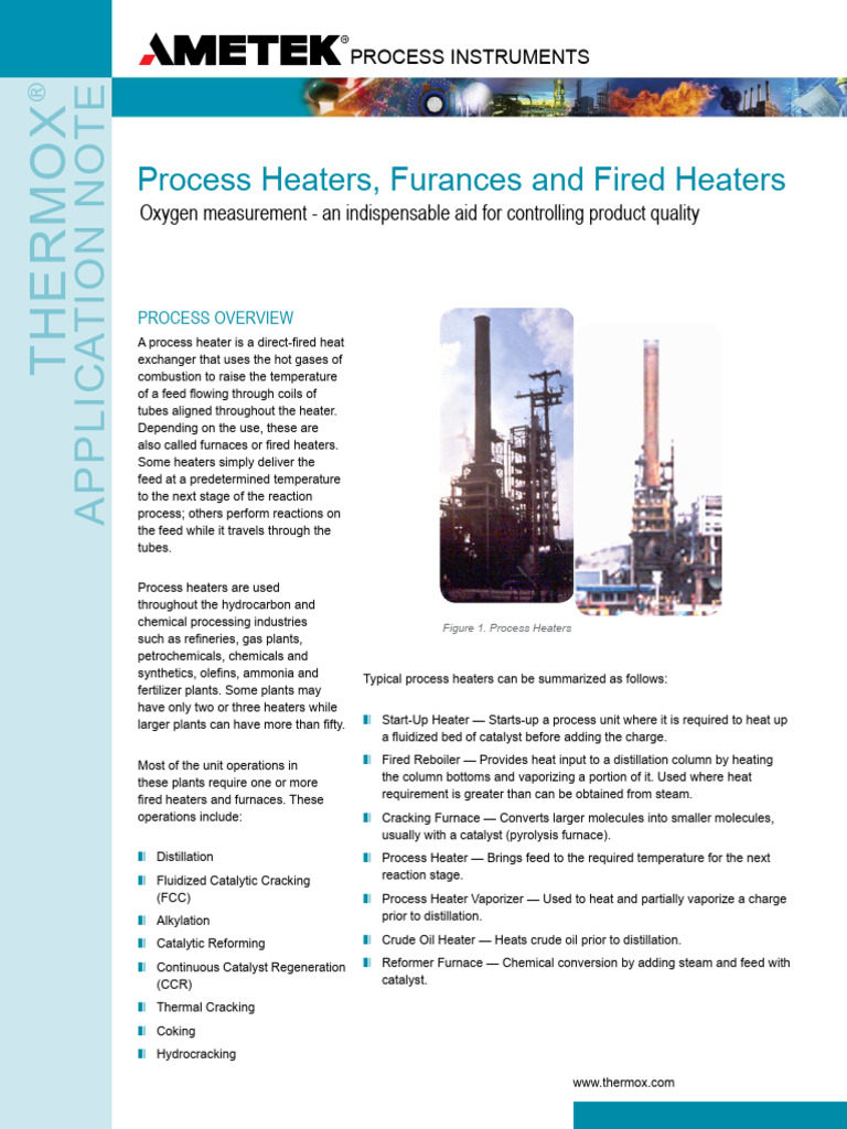 Fired Heater in Process Plant | PDF | Combustion | Cracking (Chemistry)
