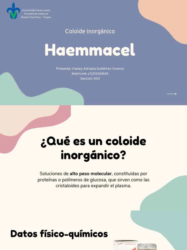 Haemmacel | PDF | Medicina CLINICA | Especialidades Medicas