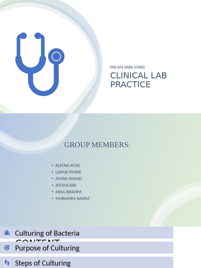 Culturing of Bacteria | PDF | Growth Medium | Microbiology