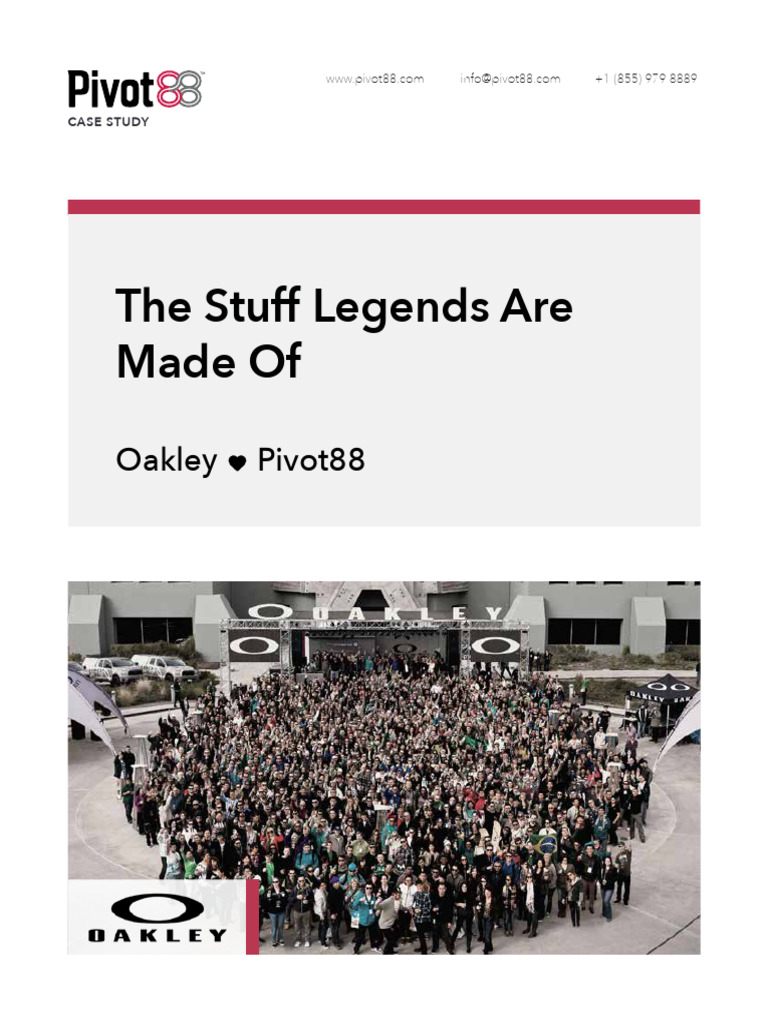 Oakley & Pivot88: Transforming Quality Management | PDF