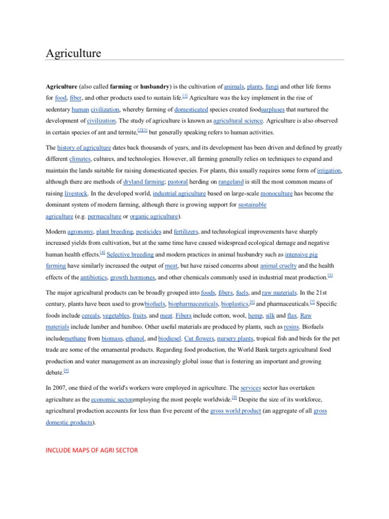 Agriculture | PDF