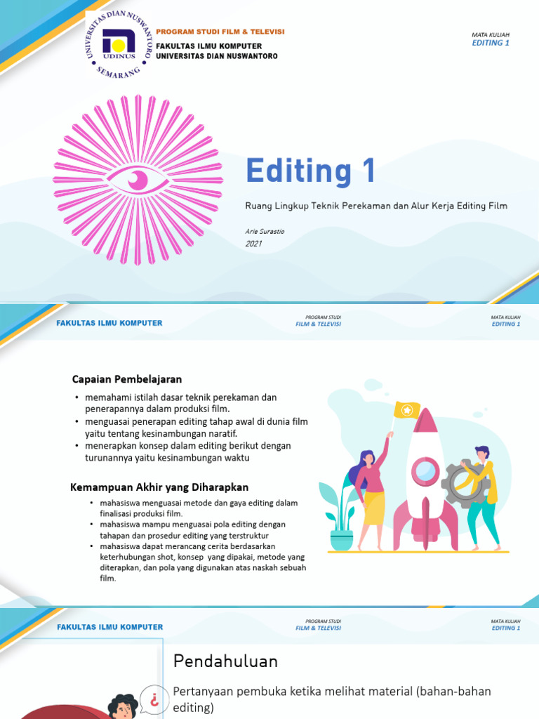 Teknik Perekaman dan Editing Film | PDF