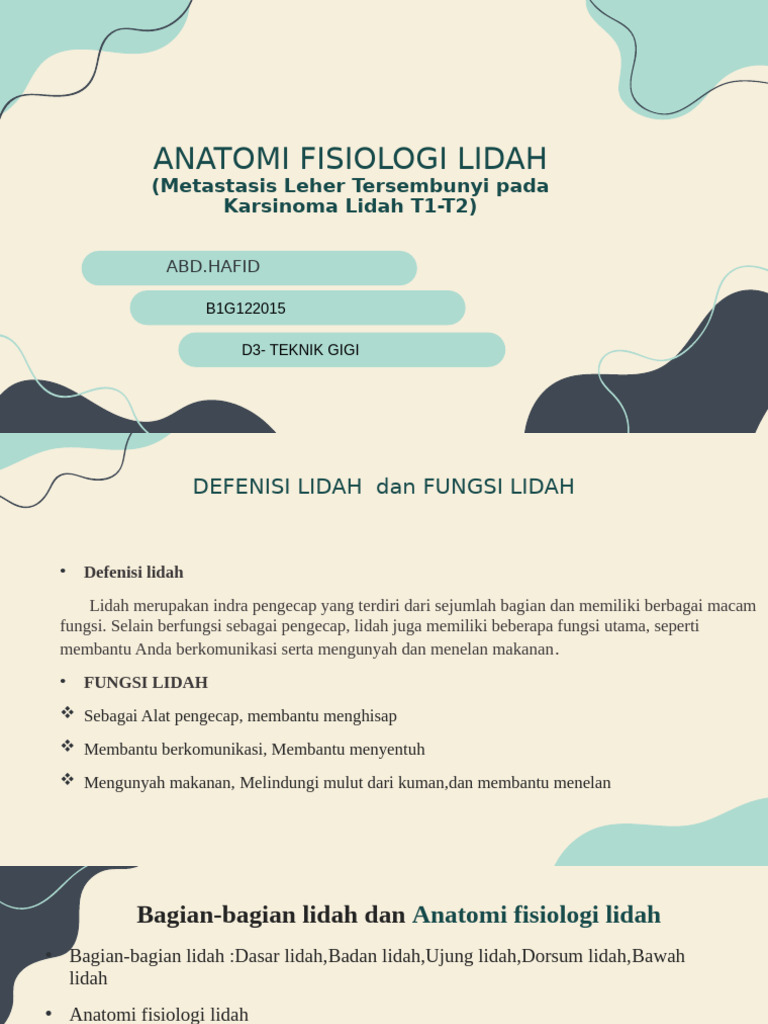 Anatomi Lidah | PDF