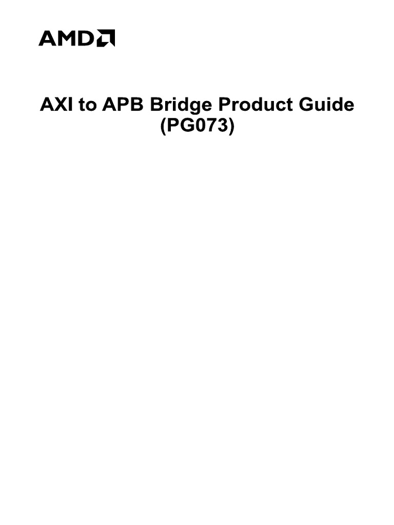 Axi 2 Apb | PDF
