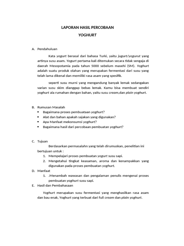 Laporan Hasil Percobaan | PDF