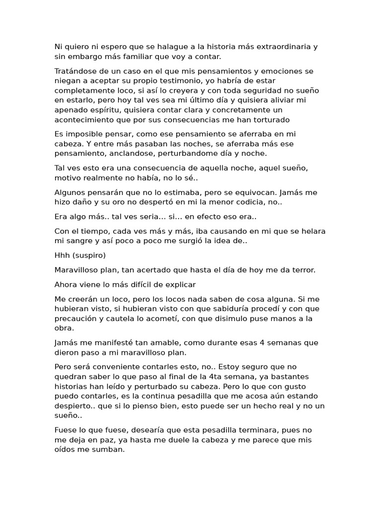 Sueño 1 Miguel | PDF