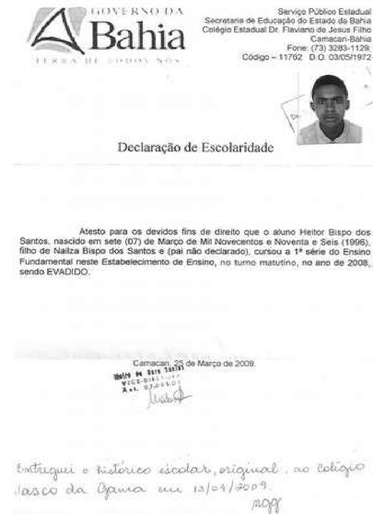 Atestado Escolar | PDF