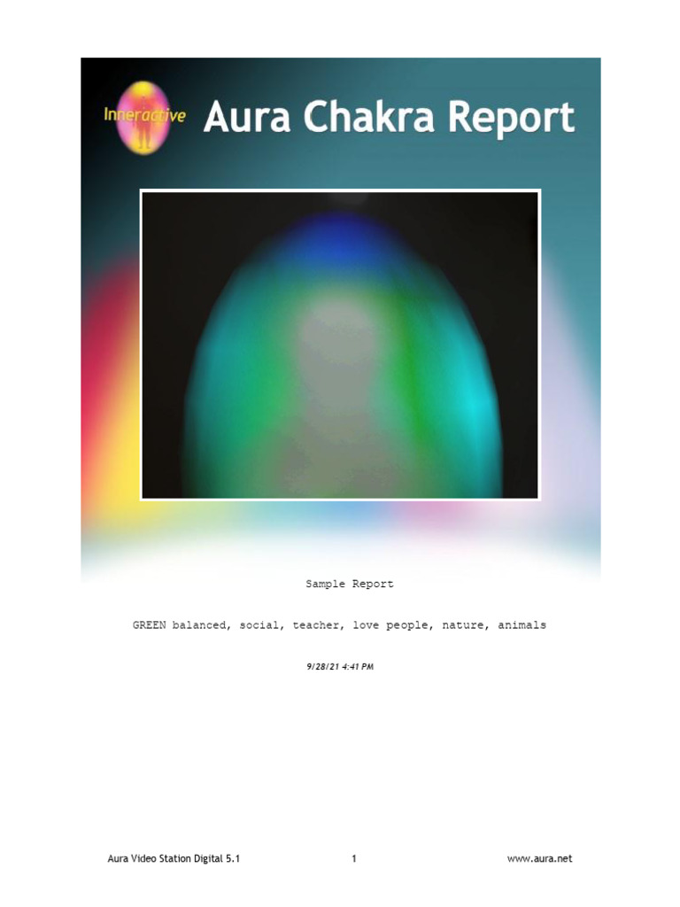 Aura Analysis and Chakra Insights | PDF | Feeling | Love