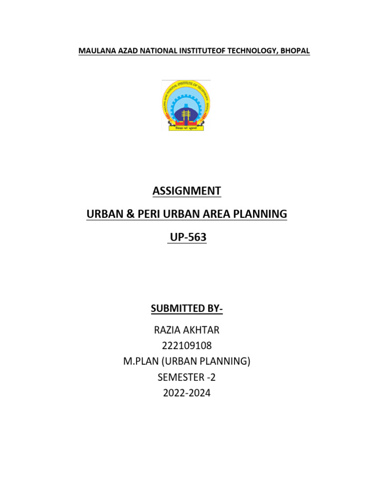 Urban & Peri Urban Area Planning | PDF | Agent Based Model | Urban Sprawl