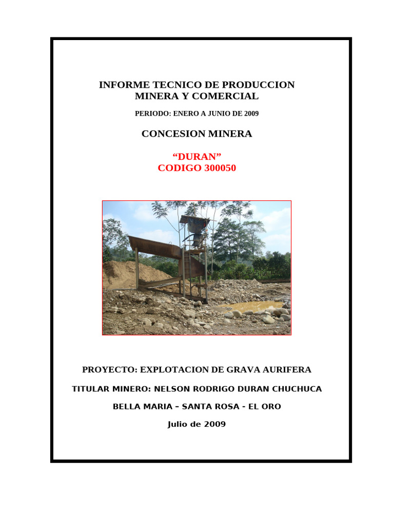 Caratula Informe - 2009 | PDF