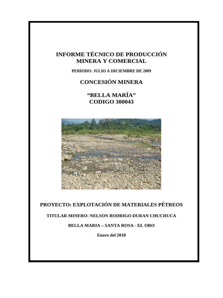 Caratula Informe - 2009 | PDF