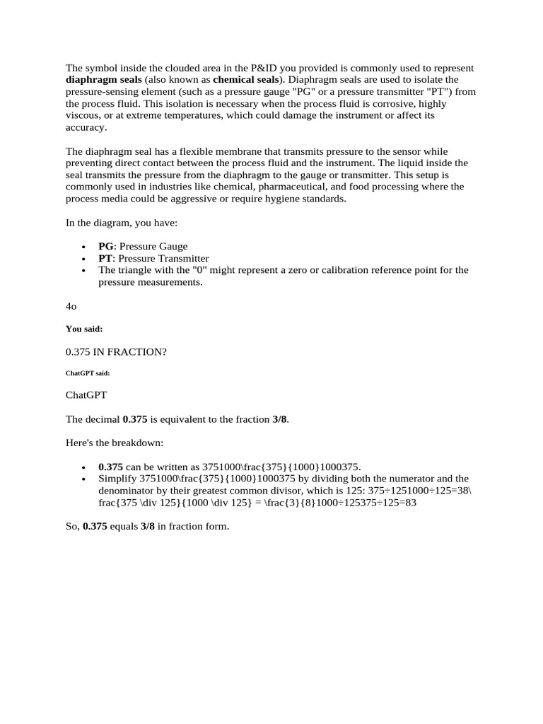 The Symbol Inside The Clouded Area in The PG & PT | PDF