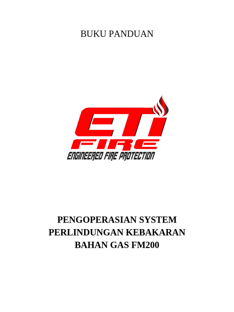 Dokumen Manual Dan Panduan Pemeliharaan FM 200 | PDF