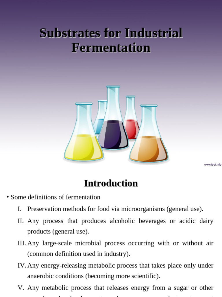 2.substrate For Industrial Fermentation | PDF | Fermentation | Metabolism