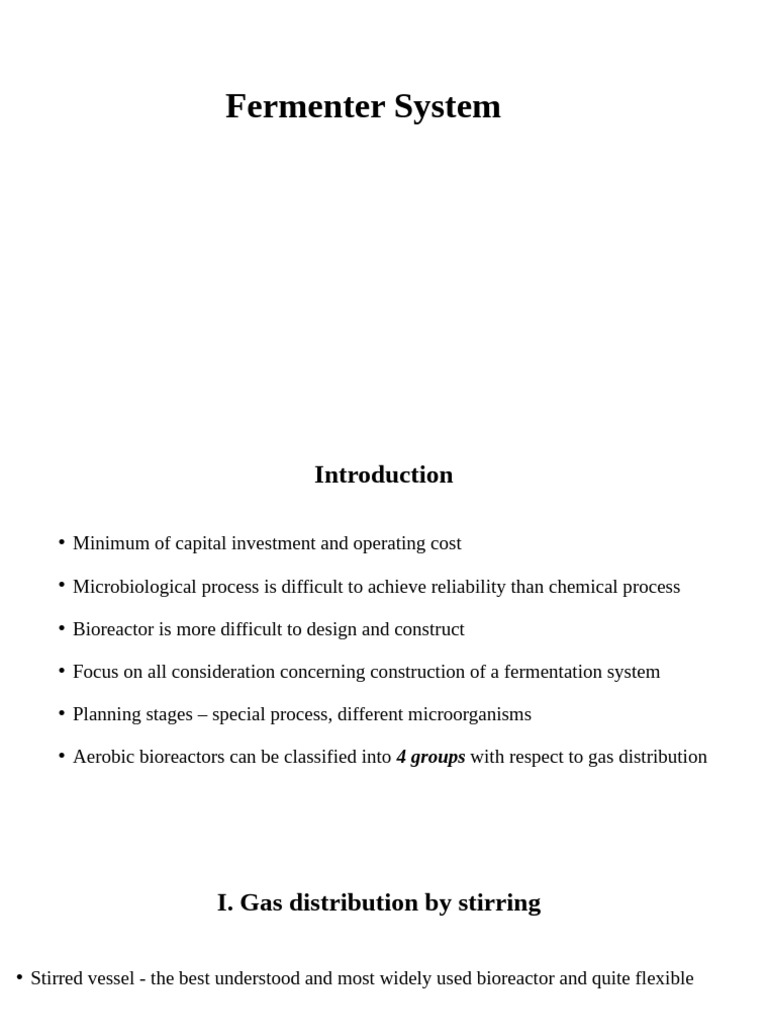 5.fermenter System | PDF | Chemical Reactor | Chemistry