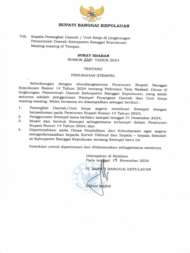 Surat Edaran Stempel | PDF