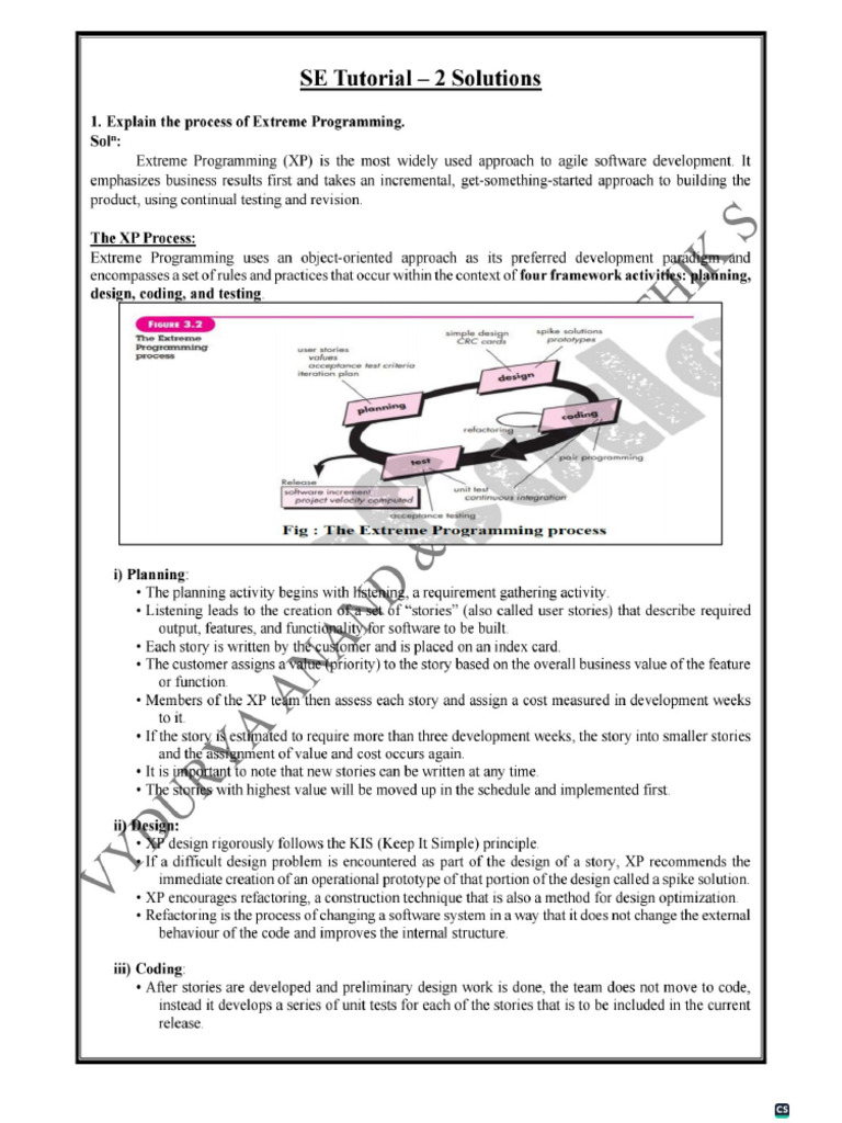 SE Tutorial - 2 Solutions Final | PDF