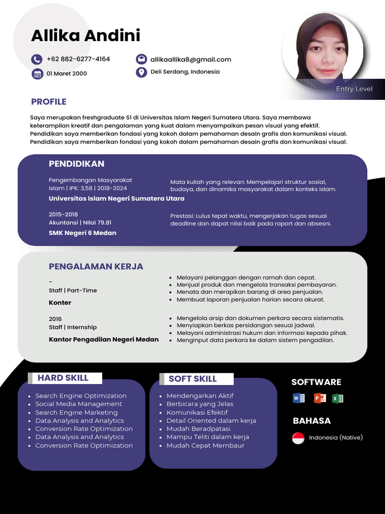 CV Kreatif Allika Andini | PDF
